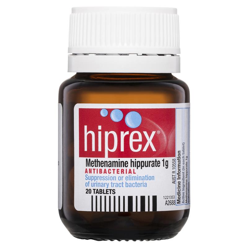 Hiprex Urinary Tract Antibacterial 20 Tablets – Chemistway